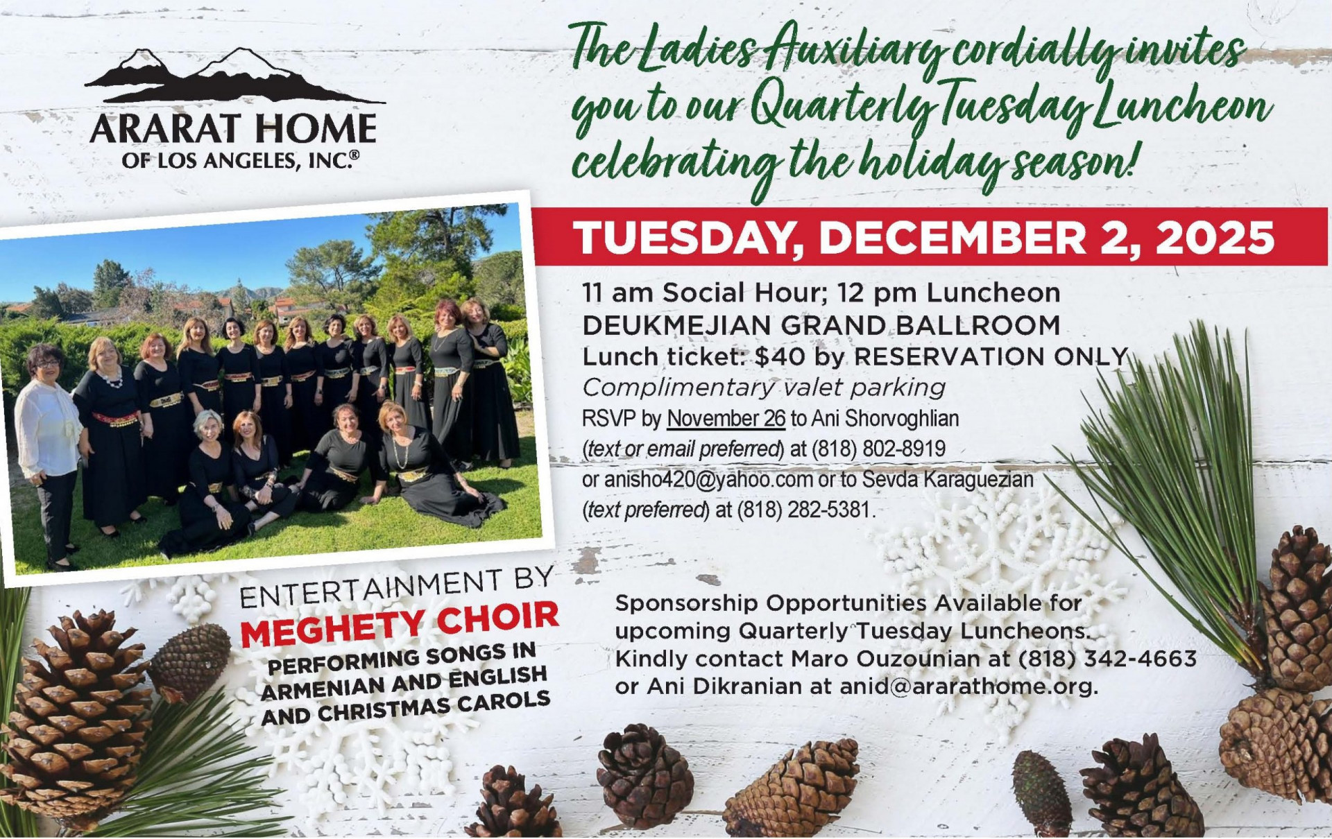 Ararat Home » Ararat Home Tuesday Luncheon