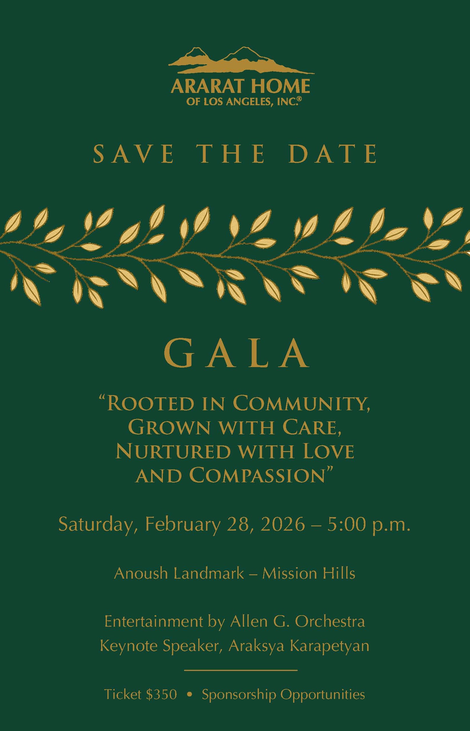 Ararat Home » Ararat Home Gala